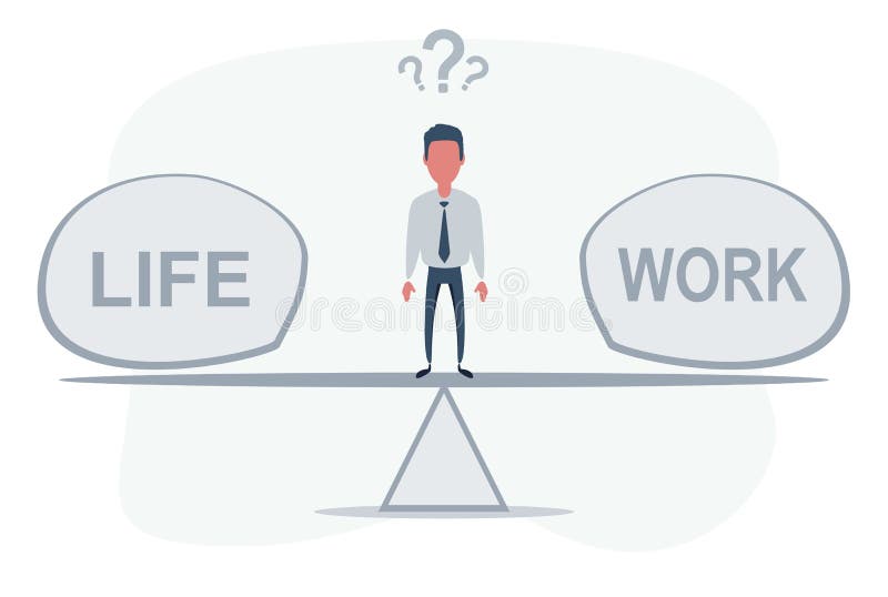 Standing in the Middle between Life and Work. Work and Life Balance ...