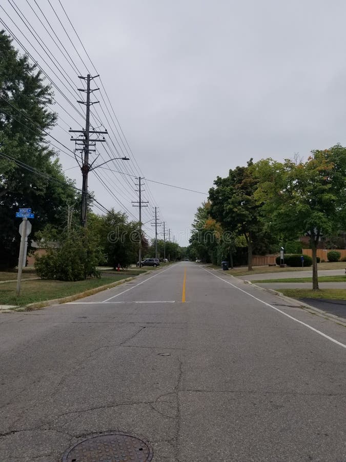 Standing in the Middle of the Road Stock Photo - Image of transport ...