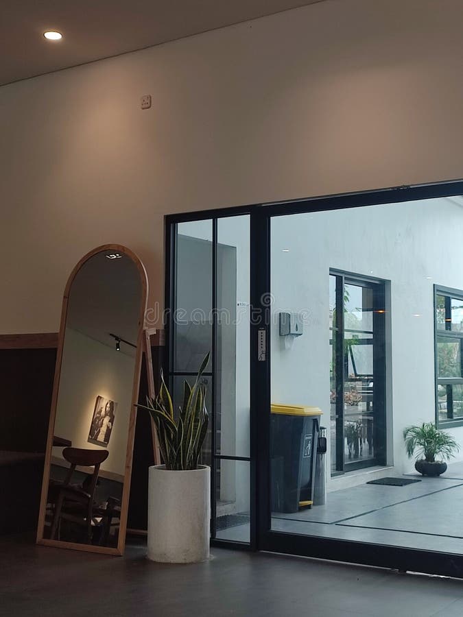 Standing Mirror Interior Idea Editorial Image - Image of interior ...