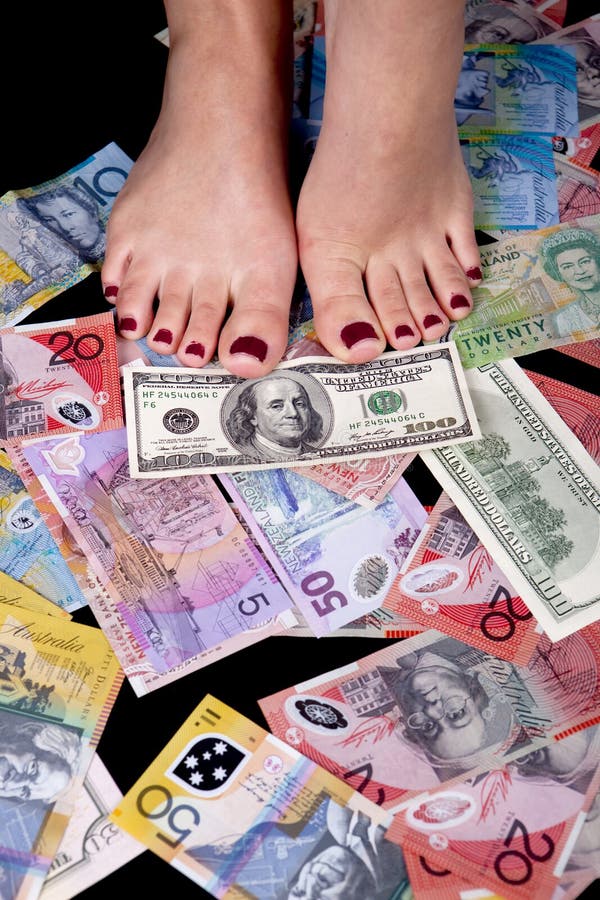 Standing on Money stock image. Image of economic, australia - 11343693