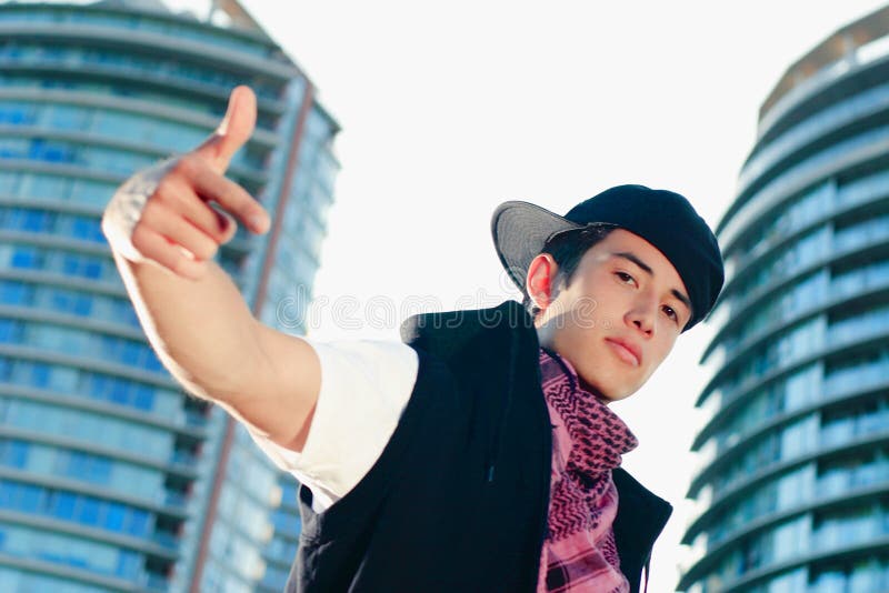 Standing One Arm Out stock photo. Image of gesture, crossed - 10349606