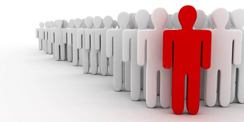 Standing out stock illustration. Illustration of special - 6036903