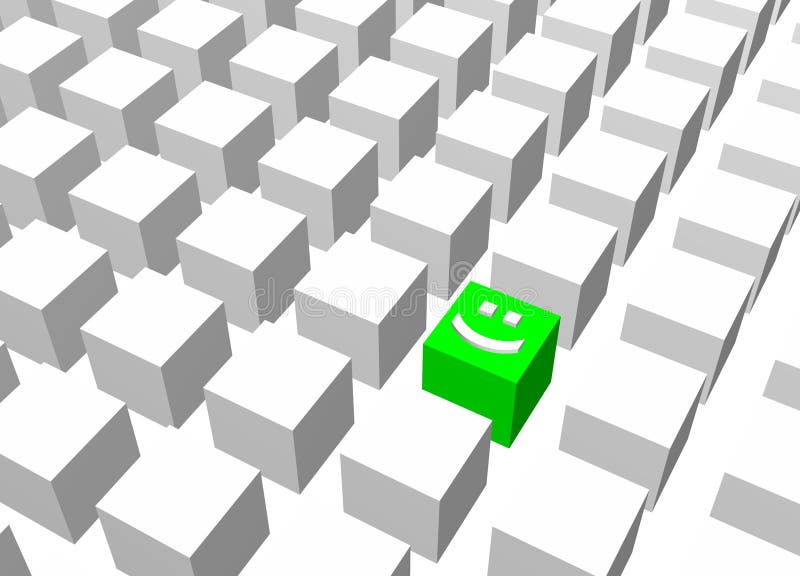 Standing Out stock illustration. Illustration of uniqueness - 8553624