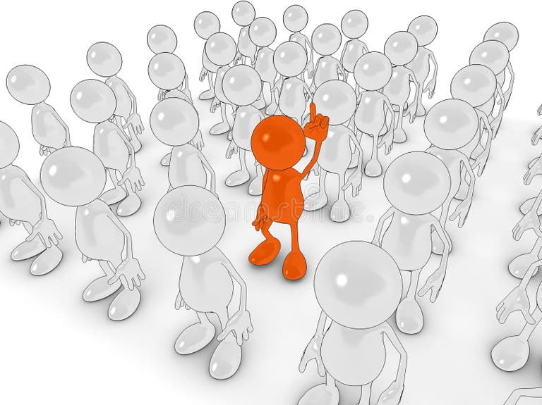 Cartoon Crowd Standing Out Stock Illustrations – 609 Cartoon Crowd ...