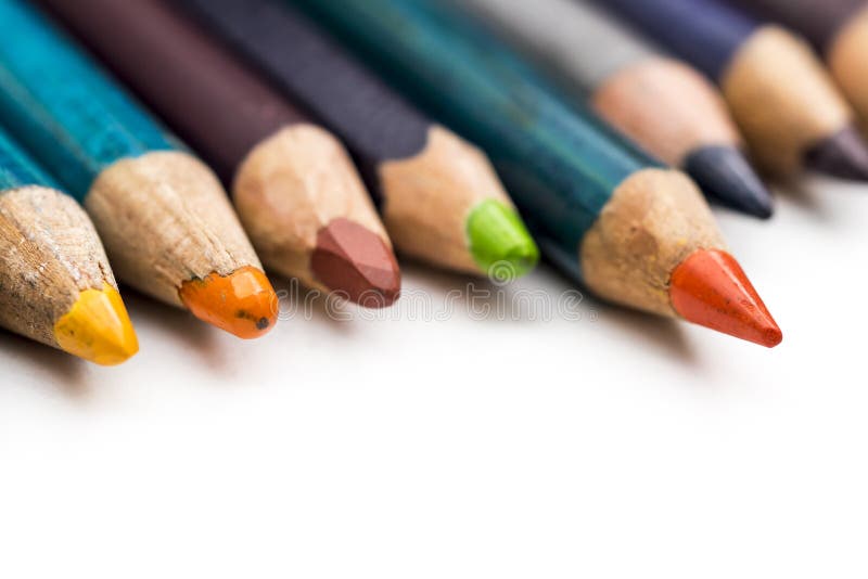 Standing Out stock image. Image of crayons, colored, child - 25030539