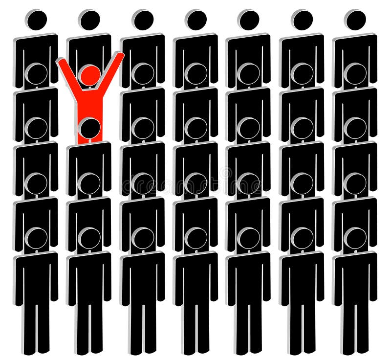 Being Noticed stock illustration. Illustration of friendship - 4471214