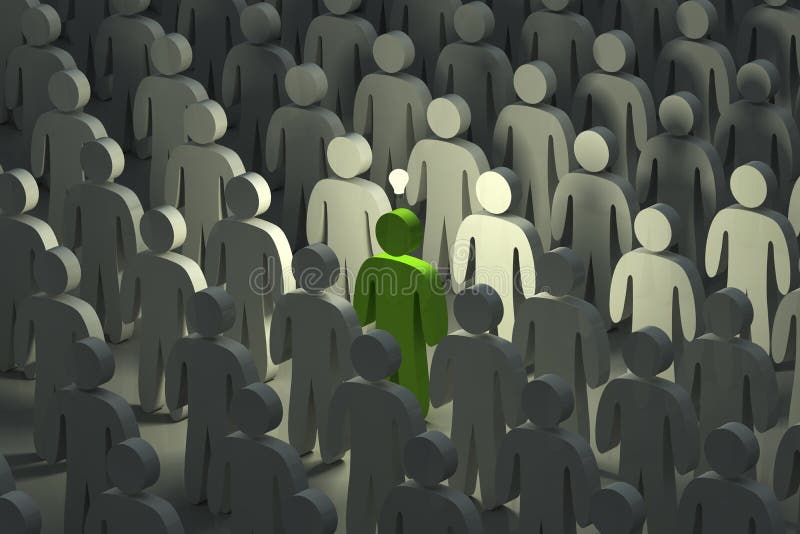 Standing Out Crowd Concept Stock Illustrations – 3,503 Standing Out ...