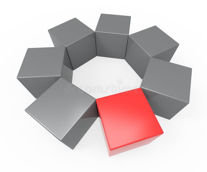 Outsider stock illustration. Illustration of stand, concept - 5363255