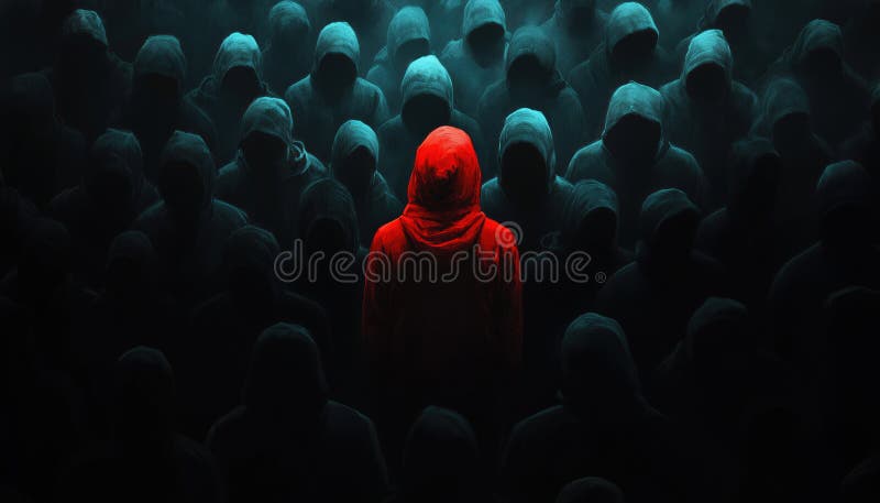 Standing Out in a Sea of People Stock Photo - Image of outstanding ...