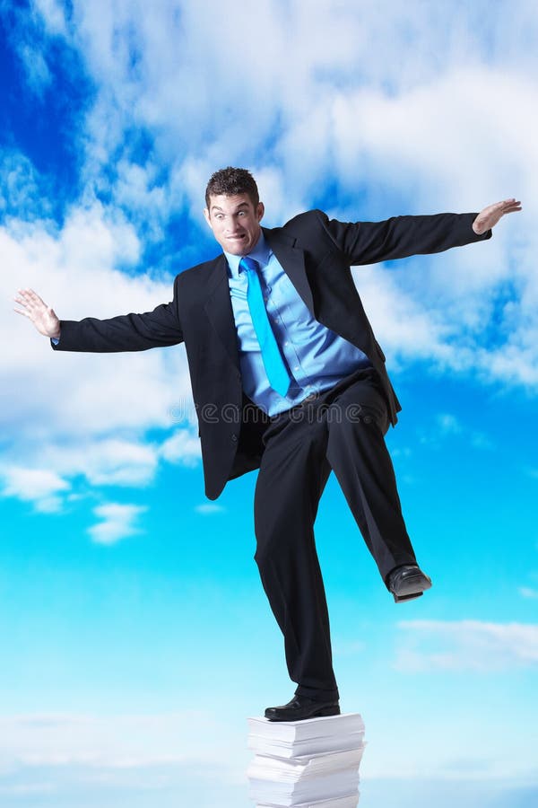 Standing on paper stock photo. Image of sort, material - 27299830