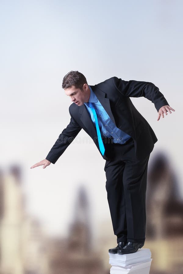 Standing on paper stock photo. Image of sort, worker - 27300002