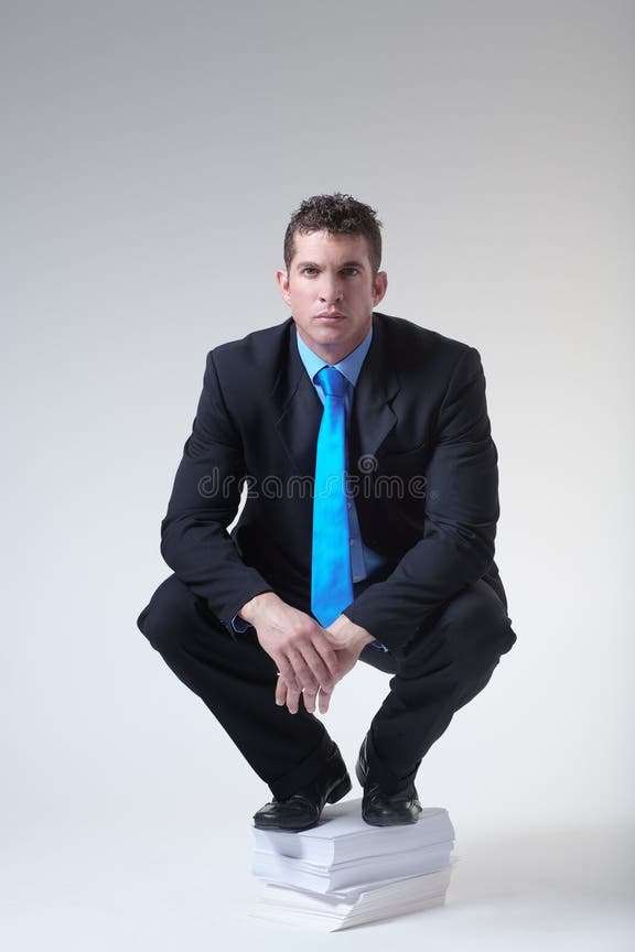 Standing on paper stock photo. Image of defeat, people - 27300140