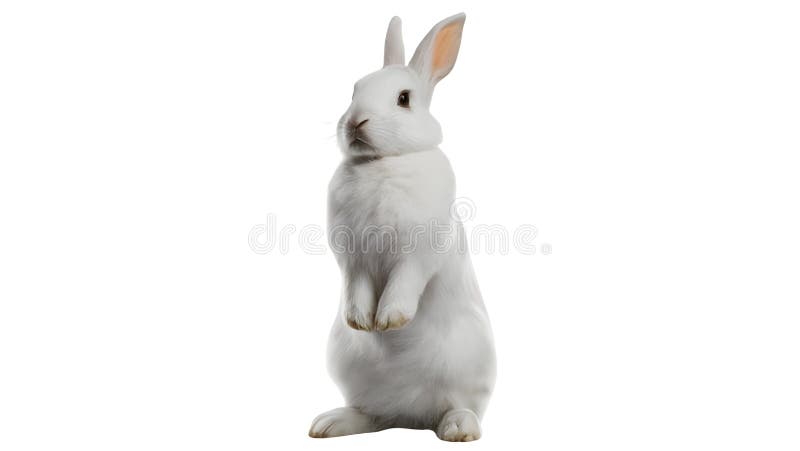 A standing rabbit isolated stock illustration. Illustration of rabbit ...