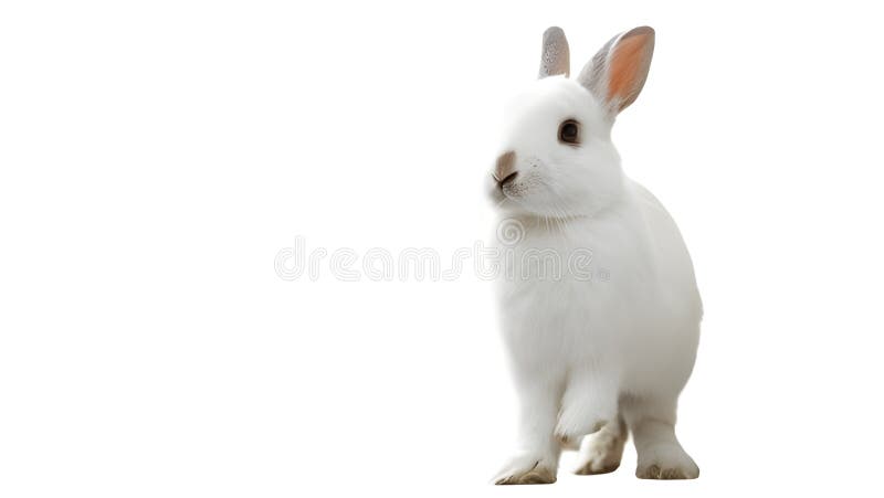A standing rabbit isolated stock illustration. Illustration of mammal ...
