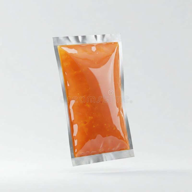 A Standing Retort Pouch with Foil Inside Stock Image - Illustration of ...