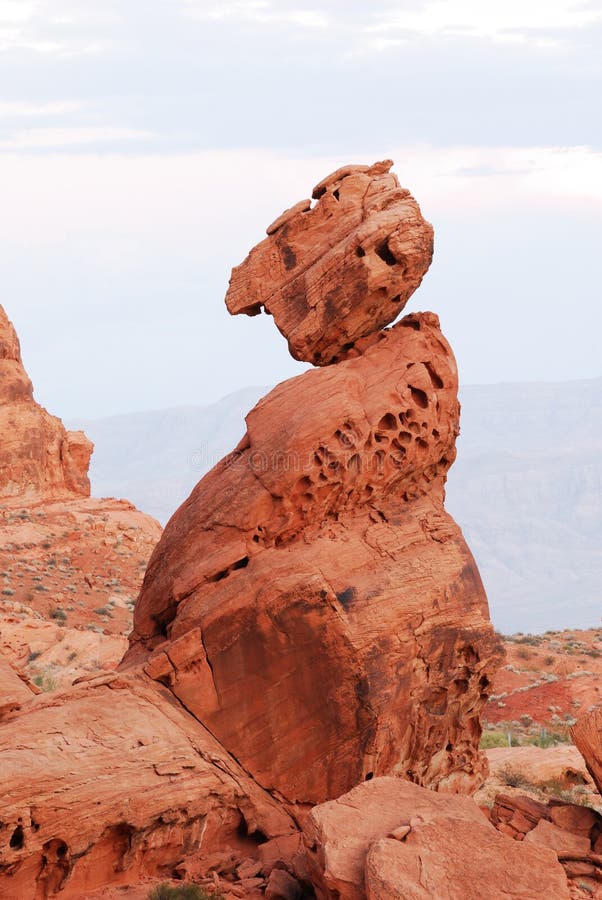 Standing Rock stock photo. Image of nevada, rock, fire - 6467434