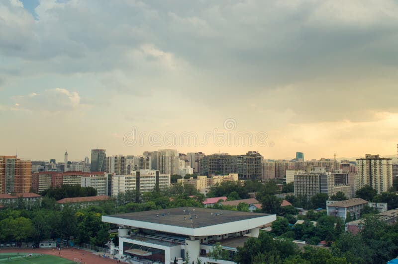 Beijing Sunny Day Landscape Editorial Stock Image - Image of burst ...