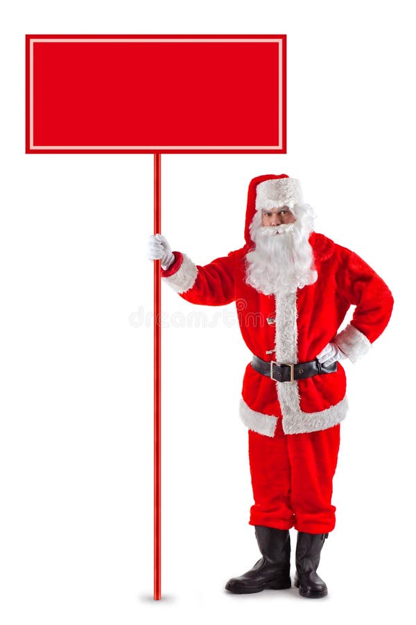 Santa Claus Standing with Hands on Hips Stock Photo - Image of looking ...