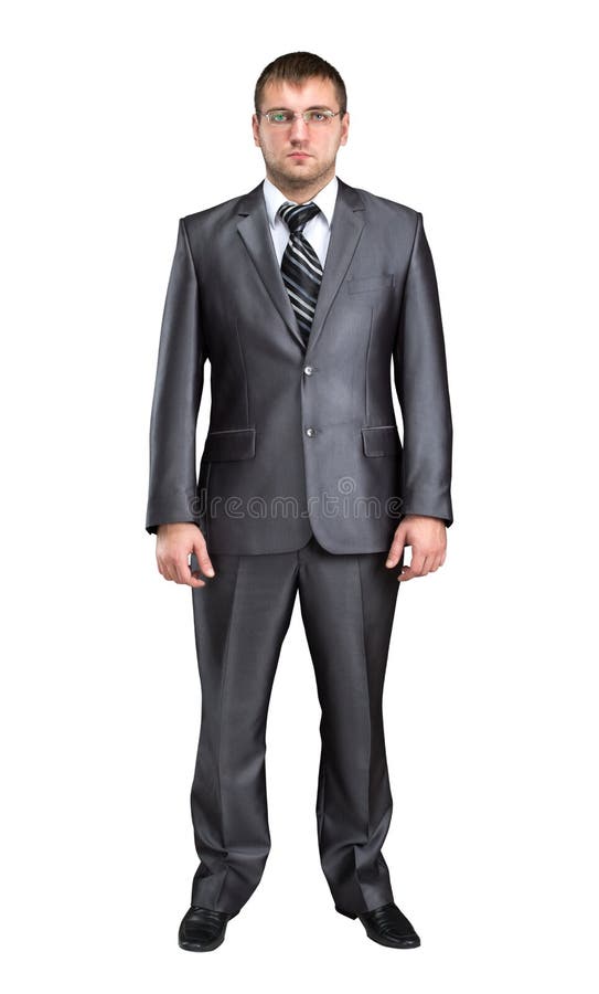Standing Serious Businessman Stock Image - Image of elegance, expertise ...