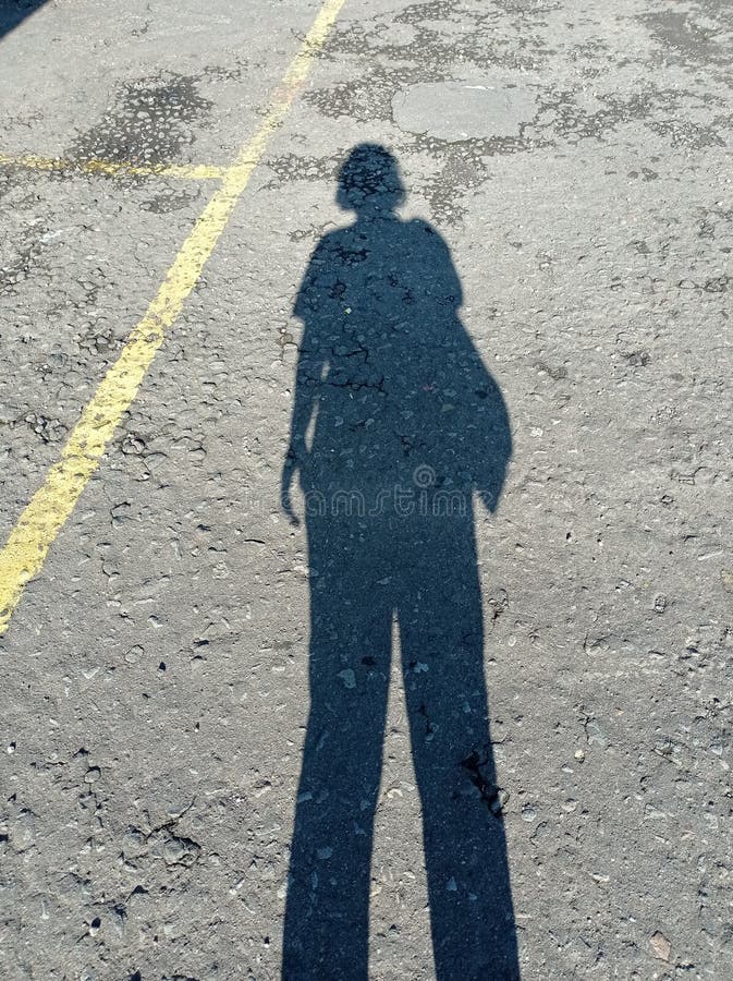 Standing Shadow of the Girl Stock Photo - Image of sand, number: 262144512