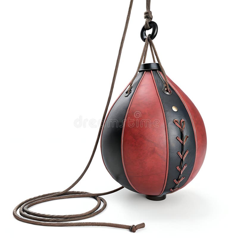 Standing Speed Ball 3D Illustration Isolated on White Background Stock ...