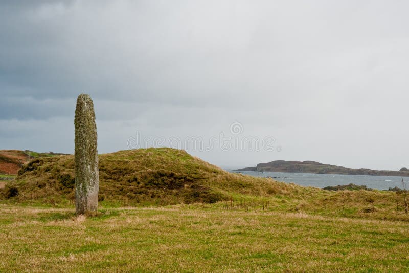 Standing stone stock photo. Image of scottish, outdoors - 13492650