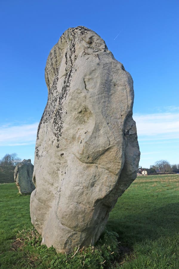 Standing Stone Circle at Avebury in Wiltshire Stock Image - Image of ...