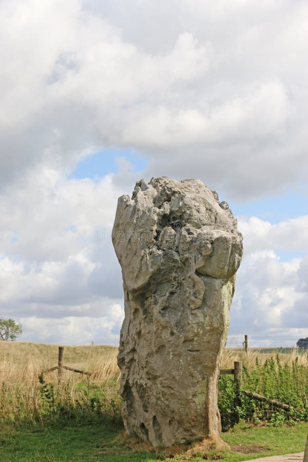 Standing Stone Circle at Avebury in Wiltshire Stock Photo - Image of ...