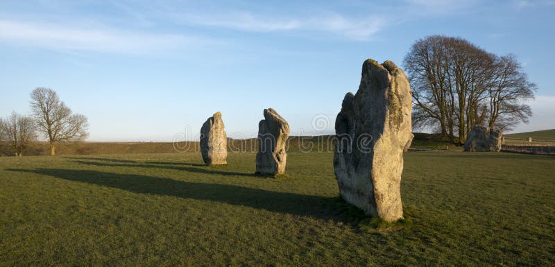 Standing Stones at the Avebury Stone Circle Stock Photo - Image of ...