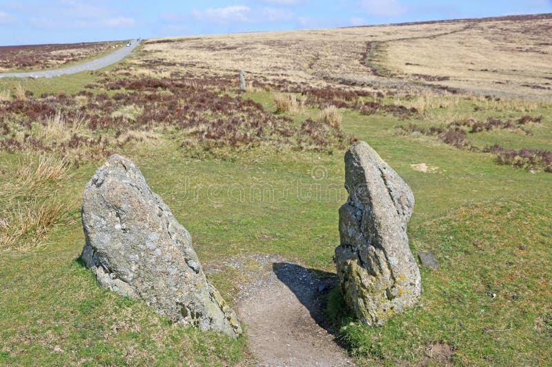 Hills of Dartmoor in Devon stock image. Image of standing - 338734821