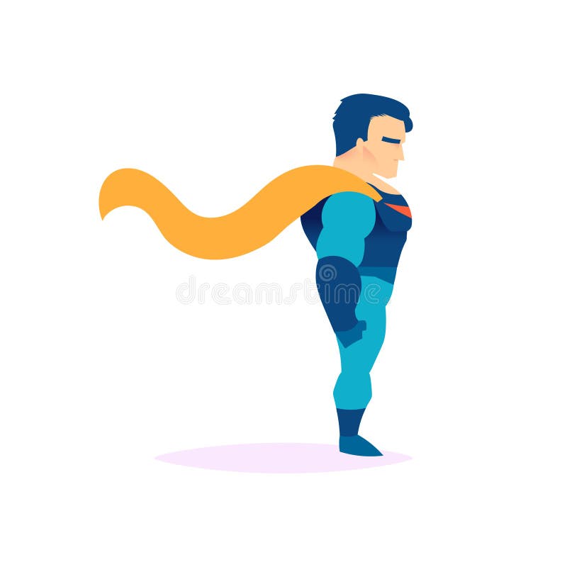 Standing Superhero Vector Male Character Action Poses Stock ...