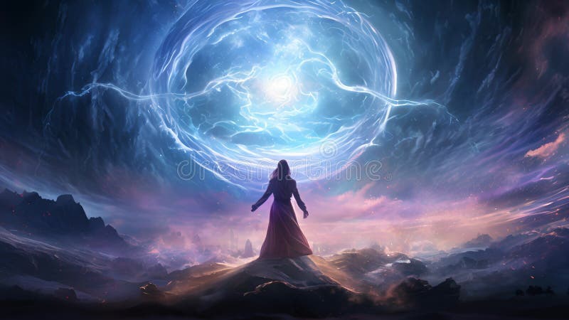 Standing in a Swirling Chaotic Vortex a Powerful Stock Footage - Video ...