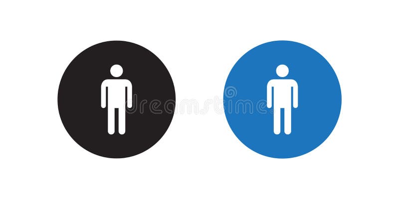 Standing Up Person Icon Vector in Flat Style. Man Symbol Illustration ...