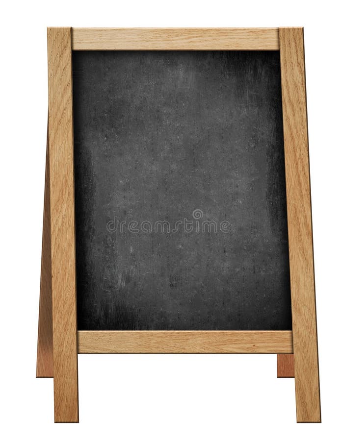 Standing Welcome Blackboard or Chalkboard Stock Photo - Image of chalk ...