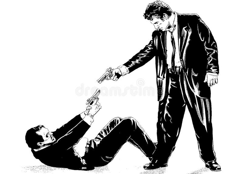 Handgun Standoff Stock Illustrations – 4 Handgun Standoff Stock ...