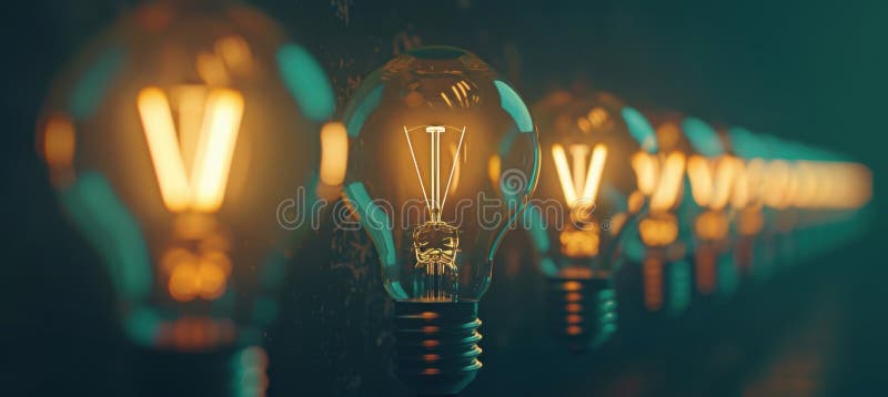Standout Concept: Bright Idea Amid Dim Light Bulbs for Inspired ...