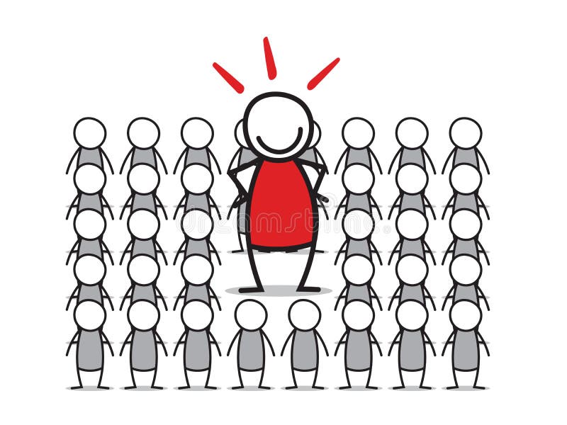 Standout stock vector. Illustration of original, leadership - 67747951