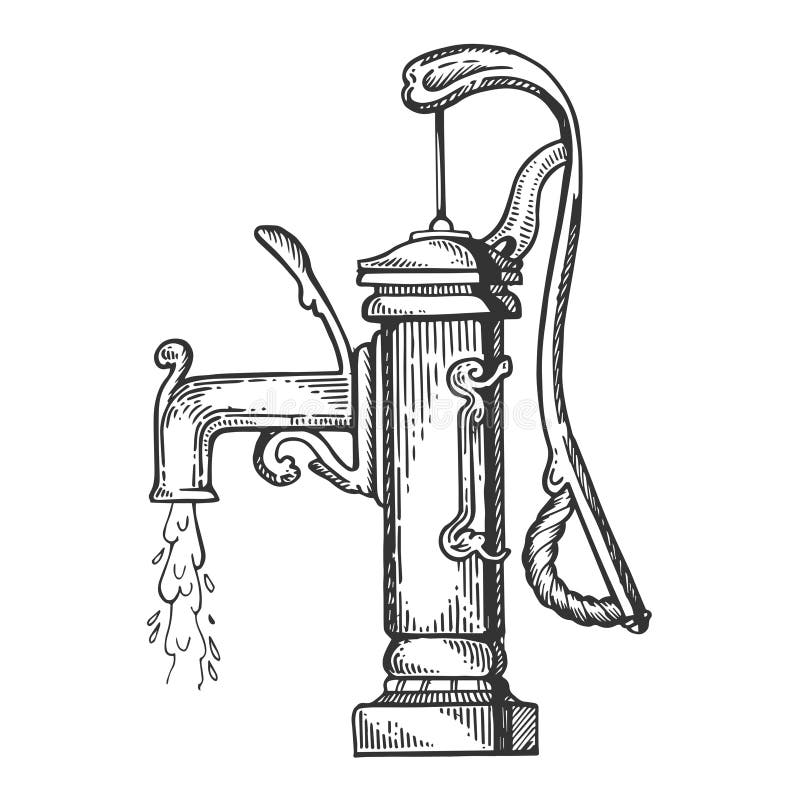 Standpipe Engraving Vector Illustration Stock Vector - Illustration of ...