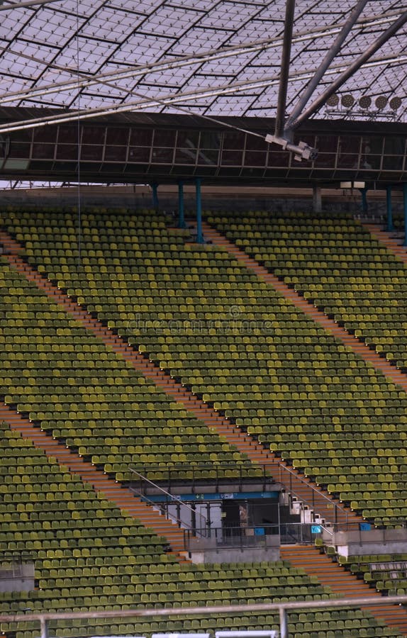 Stands of the Olympic Stadium in Munich Stock Image - Image of travel ...