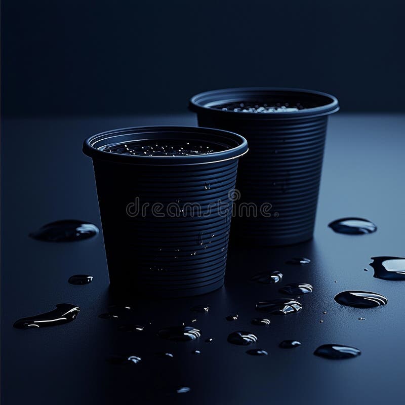 It Stands Out among Dry Cups on Wet Surfaces Stock Image - Image of ...