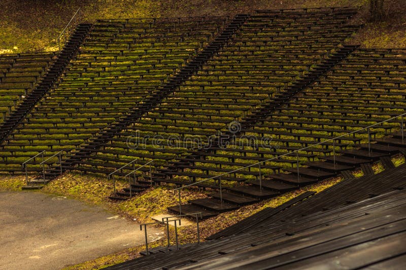 Stands of Spectators at the Stadium Stock Photo - Image of game, chair ...
