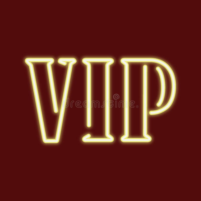 Vip neon sign stock illustration. Illustration of poster - 242860630