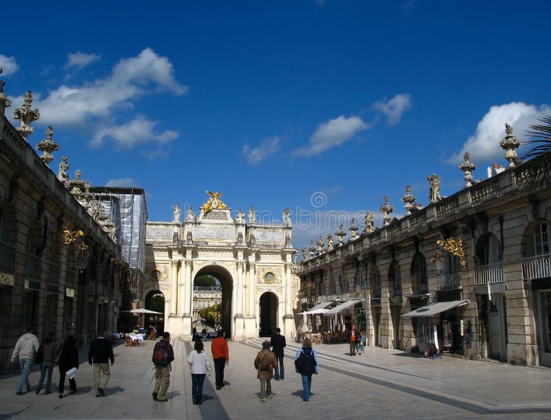 Stanislas-Platz 01, Nancy, Franc Stockfoto - Bild von welt, standort ...
