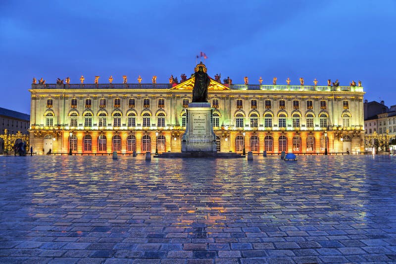 Stanislas Square in the Evening, Nancy, France Stock Photo - Image of ...