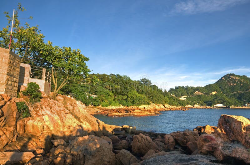 Stanley Beach in HK stock image. Image of nature, shadow - 15753763