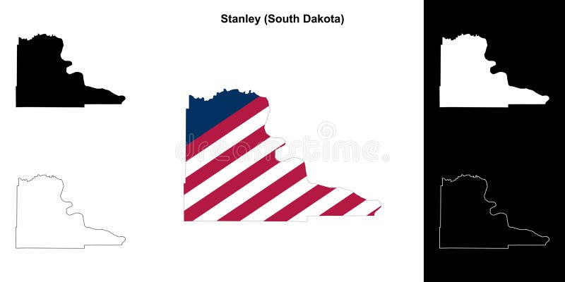 Stanley outline map stock illustration. Illustration of outline - 324140693