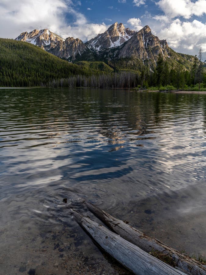 Stanley Lake Idaho with Mountain Reflection Stock Photo - Image of stanley, evening: 331393542