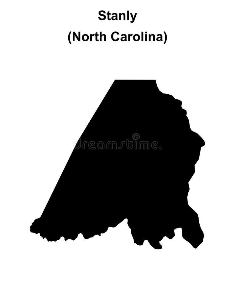 Stanly outline map stock vector. Illustration of design - 361724017