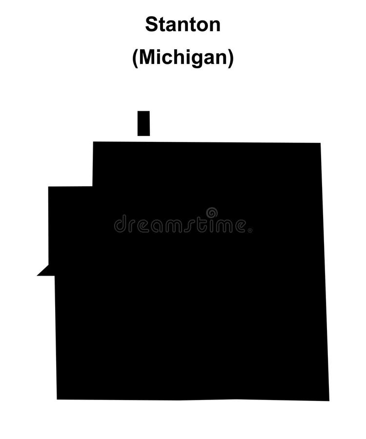 Stanton outline map stock vector. Illustration of tourism - 387417474