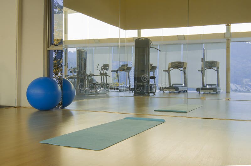 Stanza Della Palestra Per Pratica Di Auto Fotografia Stock - Immagine ...